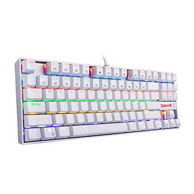 Redragon K552W KUMARA LED Rainbow Backlit Mechanical Gaming Keyboard ...