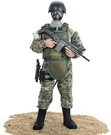 1/6 Scale Army Military Soldier Action Figures, 12 Inch Flexible ...