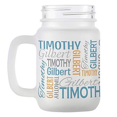 Let's Make Memories You Name It Frosted Mason Jar, Personalized with ...