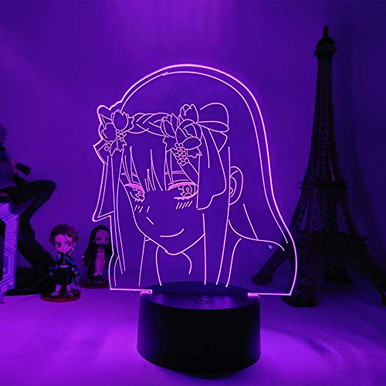 3D Night Light Zero Two Figure Nightlight Anime 3D Lamp Kids Child ...