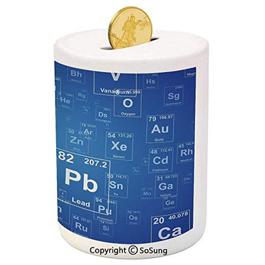 Science Ceramic Piggy Bank,Chemistry Tv Show Inspired Image with ...
