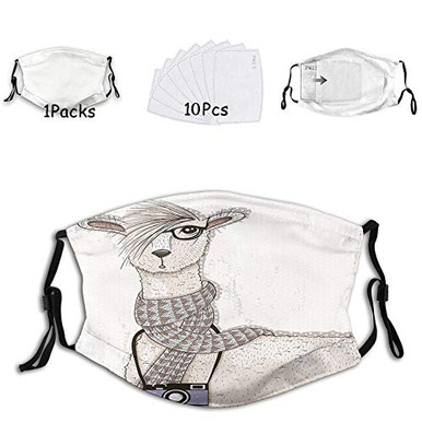 1 mask with 10 filters Activated carbon mask Facial decorations for ...