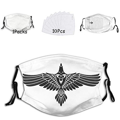 1 mask with 10 filters Activated carbon mask Facial decorations for ...