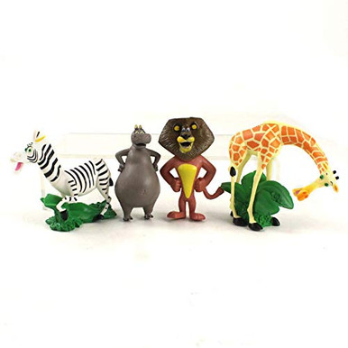 Madagascar Figure Toys Lion Alex Zebra Marty Giraffe Melman Hippo ...