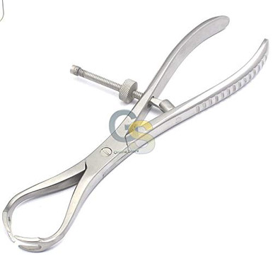 G.S Patella Bone Holding Forceps W/Screw Lock Orthopedic Best Quality ...