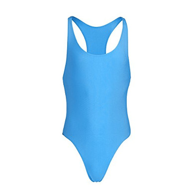 moily Men's One-Piece Mankini Bodysuit High Cut Thongs Leotard Racer ...