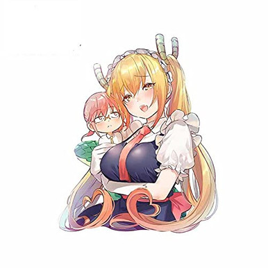 13cmx10.3cm for Kobayashi Toru Decal Refrigerator Anime Van Windows Car ...