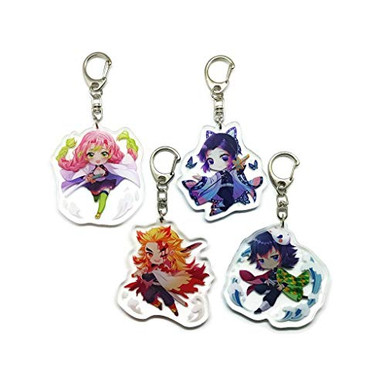 EBTY-Dreams Inc. - Set of 4 Demon Slayer Anime Acrylic Keychain Hashira ...