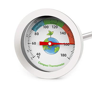 Compost Thermometer for Backyard Gardening Composting, 1 Pack Stainless ...