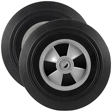 HAKZEON 2 PCS 8 Inch Solid Rubber Hand Truck Wheels,Utility Rubber ...