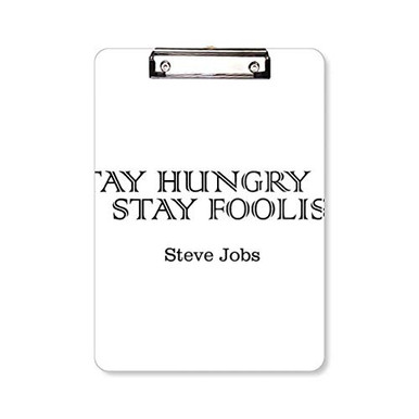 Quote from Steve Jobs Clipboard Folder Writing Pad Backing Plate A4 ...