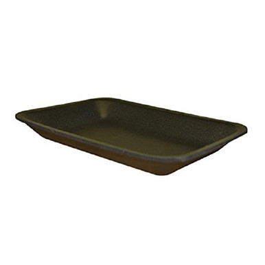 CKF 2BK, 2 Black Foam Meat Trays, Disposable Standard Supermarket Meat ...
