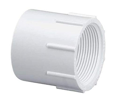 White PVC fittings 3/4 Inch Slip Socket x 3/4 FNPT Female Pipe Thread ...