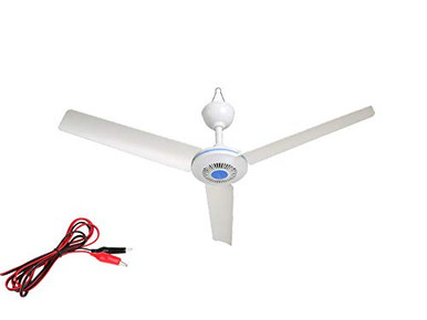 sunlar 28" inch 12V DC Ceiling Fan 12 Volt Portable gazebo fan ...