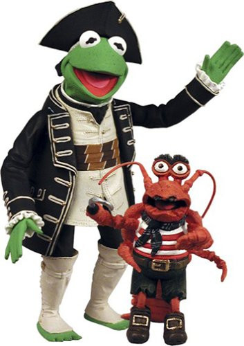 The Muppets Series 7 Action Figure Kermit as Captain Abraham Smollet ...
