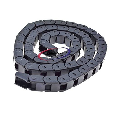 Black Plastic Flexible Nested Semi Closed Drag Chain Cable Wire Carrier ...