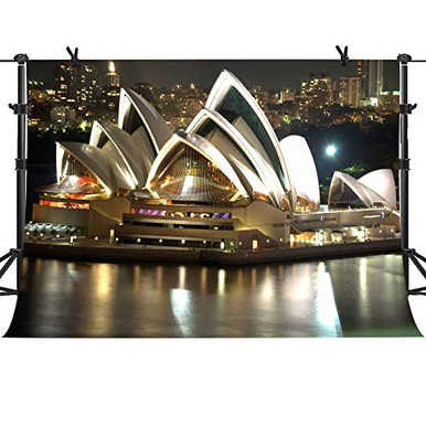 Night View of Sydney Opera House Backdrop MME 10x7Ft Australia Landmark ...