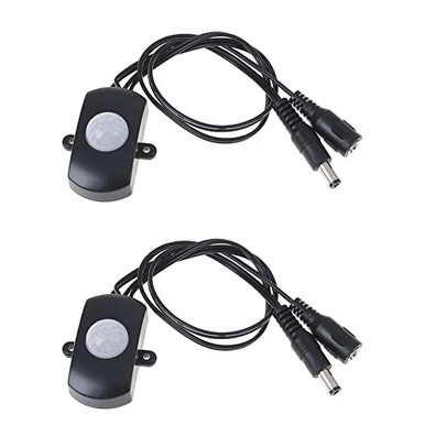 Vrabocry 2 Piece DC 5V to 24V 5A Automatic Mini Pir Motion Sensor ...