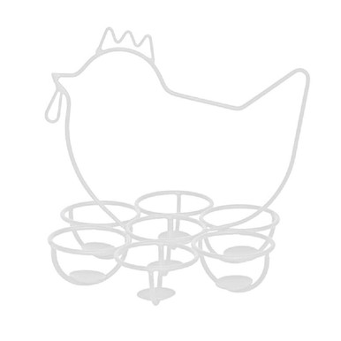 Creative Chicken Shape 7 Egg Trays Portable Egg Holder Storage Food ...