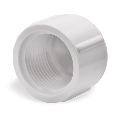 1 Inch FNPT Female Pipe Thread Plastic Pipe End Cap - 1" PVC Threaded ...