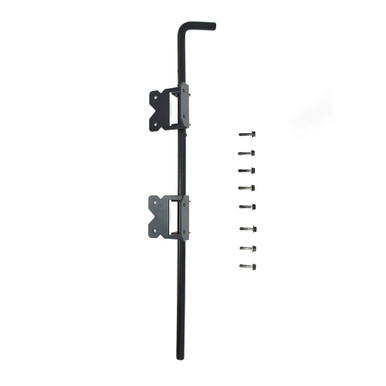 Cane Bolt Heavy Duty Gate Drop Rod 24 inch Steel with Black Finish -1 ...