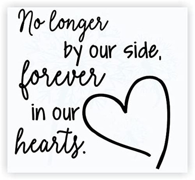 Forever In Our Hearts - Memorial Wall Decor - In Loving Memory Wall ...