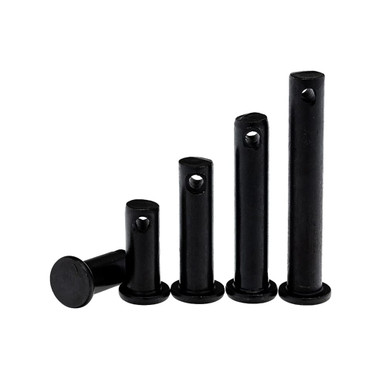 Black Carbon Steel GB882 Clevis Pin with Hole Dowel Pin Flat Head ...