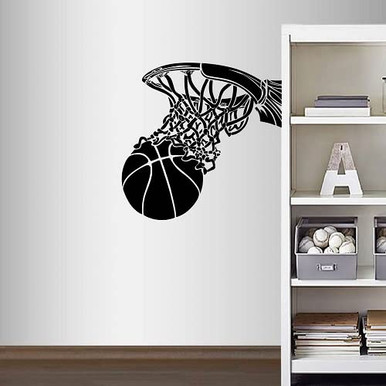 Wall Vinyl Decal Home Decor Art Sticker Basketball in The Hoop Room ...