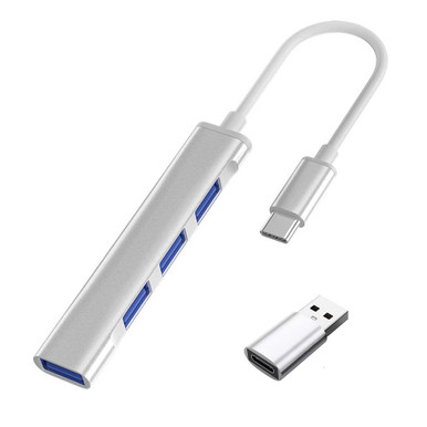 USB C 3.0 Hub 4 Port Type C to USB Hub Mini USB Splitter Ultra-Slim USB ...