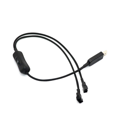 Angitu Y Splitter USB Fan Adapter Cable Speed 5V 12V Step-Up USB to Fan ...