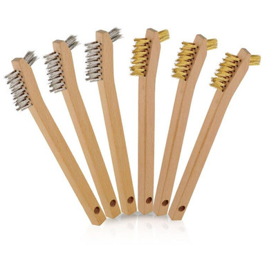 Wire Brush Set 6Pcs, Small Detailing Wire Scratch Brushes for Deep ...