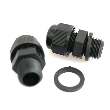 Cable Gland BLLNDX 10PCS PG7 Black Plastic Strain Relief Cord ...