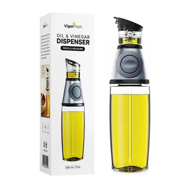 VIGOR PATH Olive Oil and Vinegar Dispenser - Perfect for Measuring ...