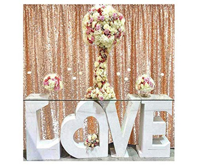 ShiDianYi 8 X 8, Ready to Dispatch,Rose Gold Sequin Backdrops,Rose Gold ...