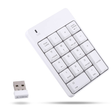 Yoidesu Wireless Number Pad,Wireless USB Numeric Keypad,18 Key Mini ...