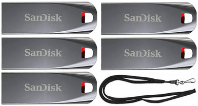 SanDisk 64GB (5 Pack) Cruzer Force USB 2.0 Flash Drive SDCZ71-064G ...