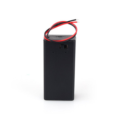 Battery Clip Box, 9V Volt PP3 Battery Holder Box DC Case w Wire Battery ...