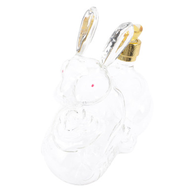 BESTOYARD Rabbit Wine Bottle Clear Glass Bottles with Caps Glass ...