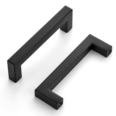 Home Expert 5 Pack 4 Inch Black Cabinet Pulls Kitchen Cabinet Handles ...