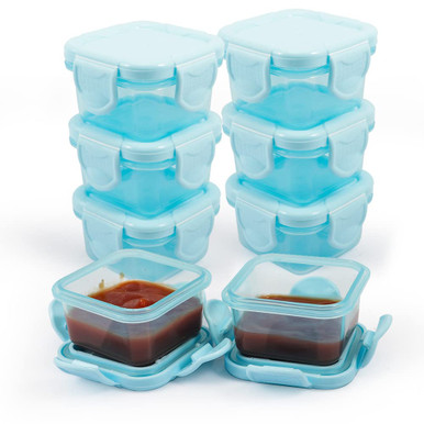 Amytalk Mini Salad Dressing Containers Reusable Plastic Sauce ...