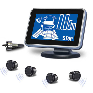 Car Auto Vehicle Reverse Backup Radar System with 4 Parking Sensors ...