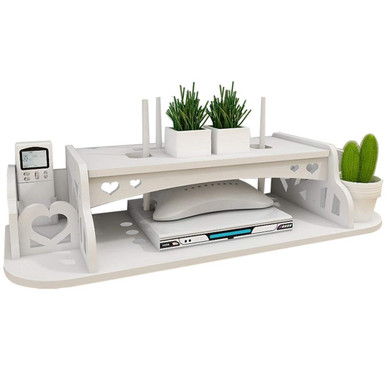 Router rack Wall Mount WiFi Router Stand Floating Wall Mounted Shelf ...