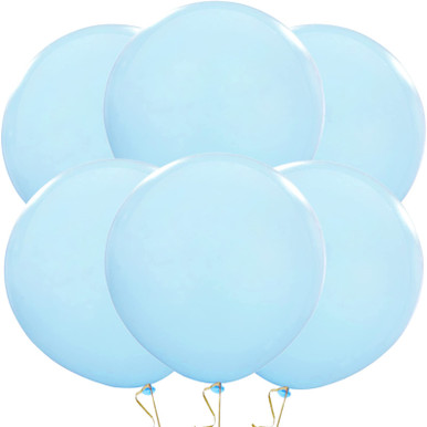 Pastel Blue Balloons 18 Inch Big Baby Blue Latex Balloons 18in Light ...