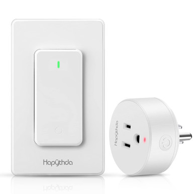 HAPYTHDA Remote Control Outlet, Wireless Wall Mounted Light Switch, 15A ...