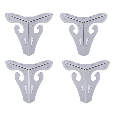 Silver Hollow Modern Furniture Support Legs, Wrought Iron (Plated) Sofa ...