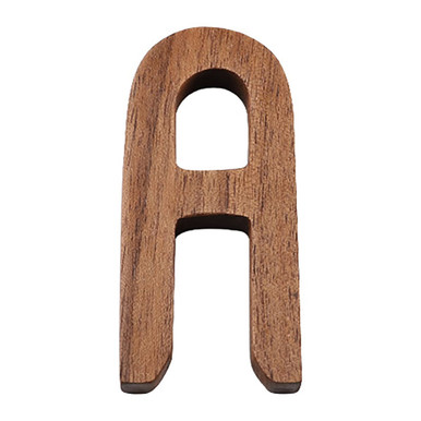 Gift_Source 3D Wooden Letters Black Walnut Letter Nordic Style Solid ...