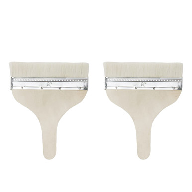 Antrader 7" Wide Soft Wool Paint Brush Set 2 Piece Stain Varnish Set ...