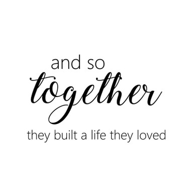 and So Together They Built A Life They Loved Laptop Wall Decoration ...