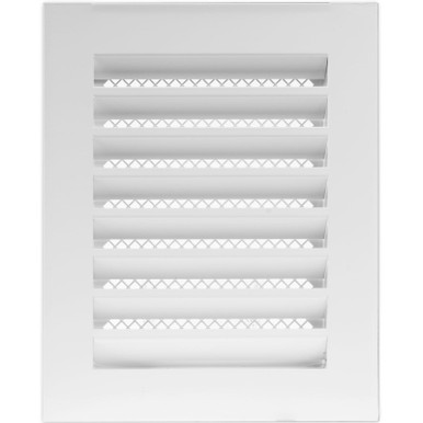 6" x 8" White Vent Cover - Galvanized Steel - Industrial Air Vent ...