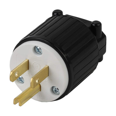 USA 3-Prong Male AC Plug, UL Nema 5-15P 3 Pole Straight Blade DIY ...